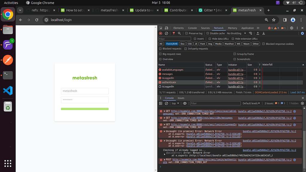 Not able to login.Getting message , language & connection error for ...