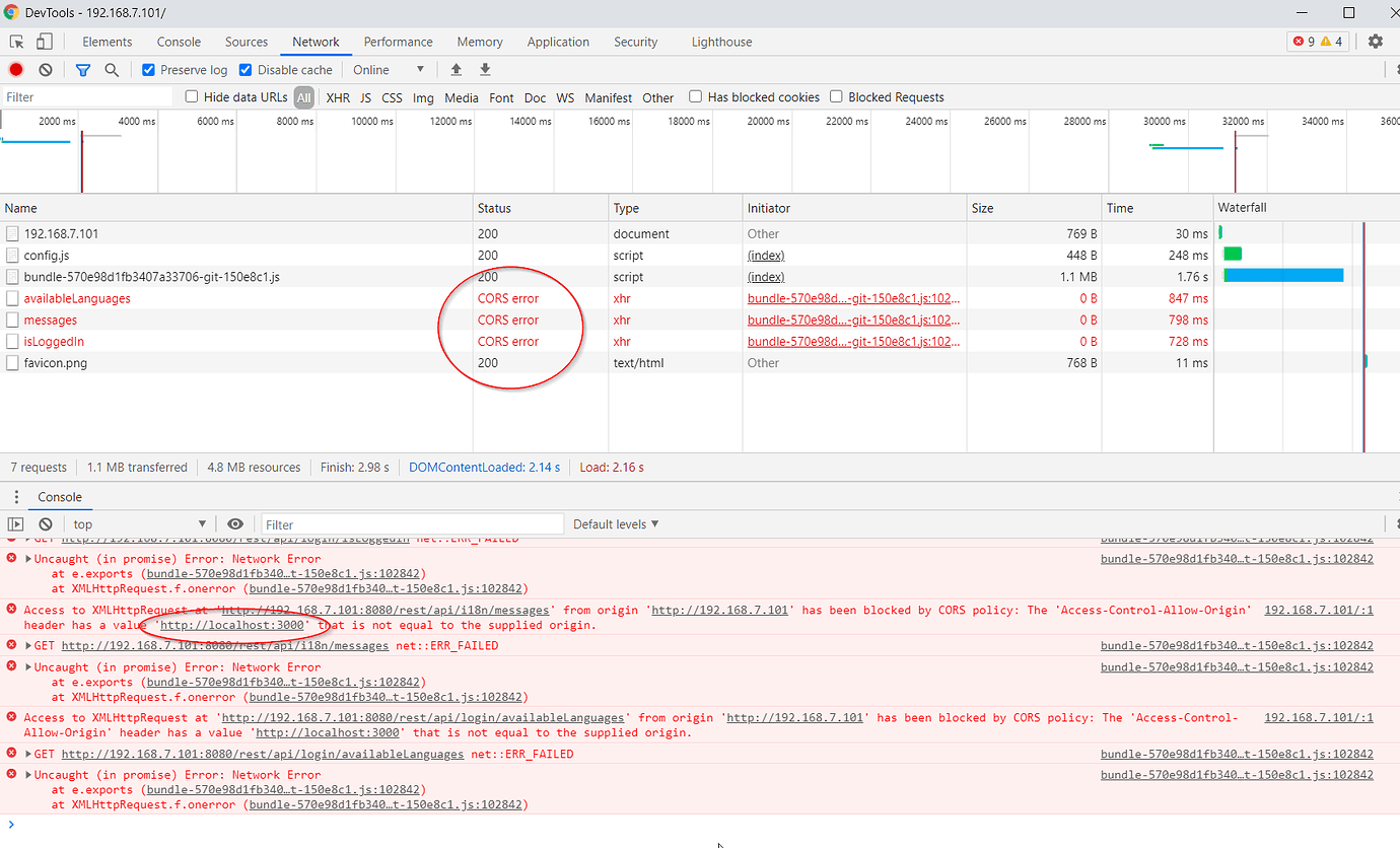 Docker installation blank homepage REST API 503 error - metasfresh ERP ...